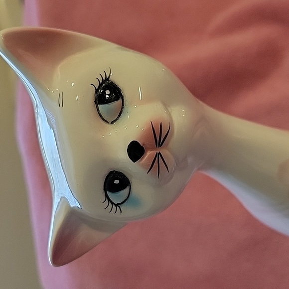 Other | Porcelain Long Neck Cat Statue | Poshmark